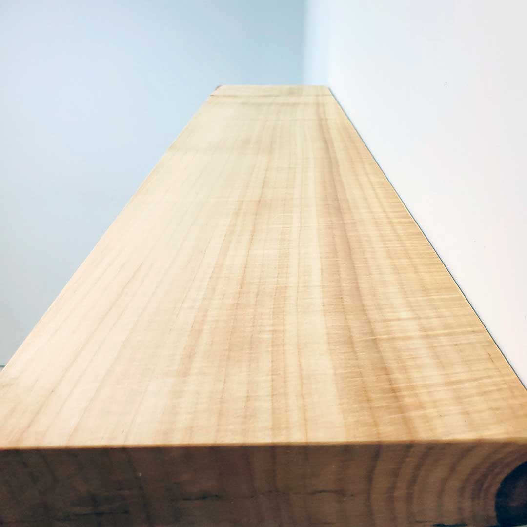 Straight Cut Maple Floating Shelf 3