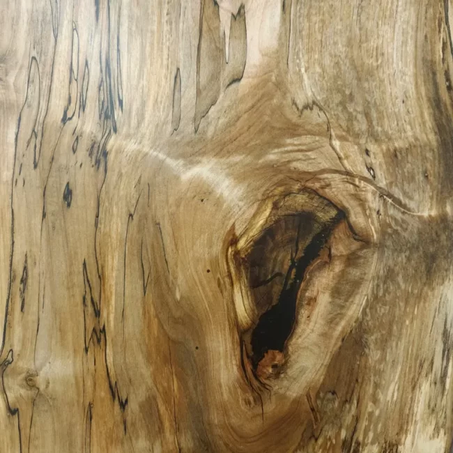 Spalted Maple Live Edge Desk Top - 7 foot